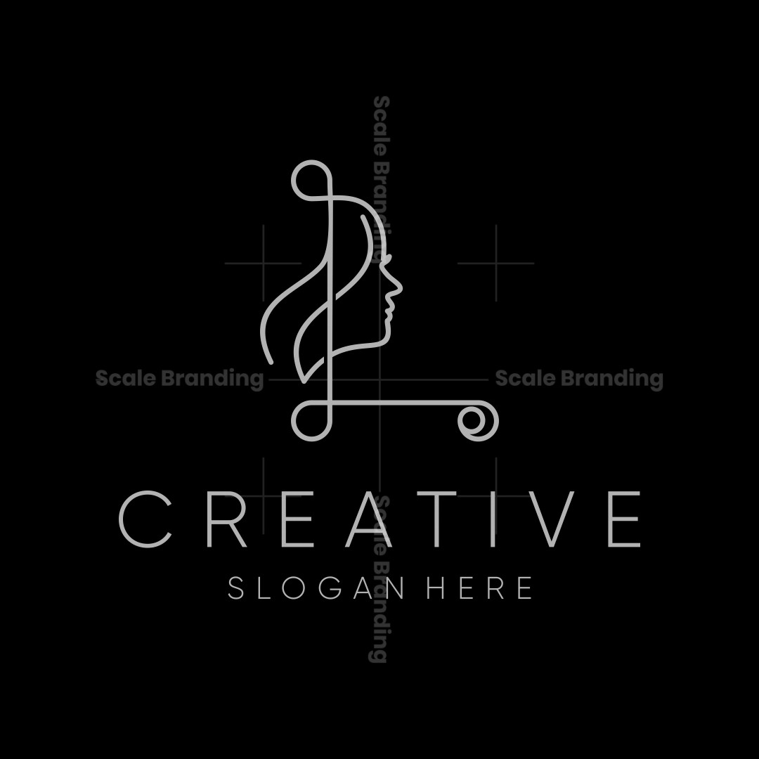 Letter L Beauty Face Line Logo | Scalebranding