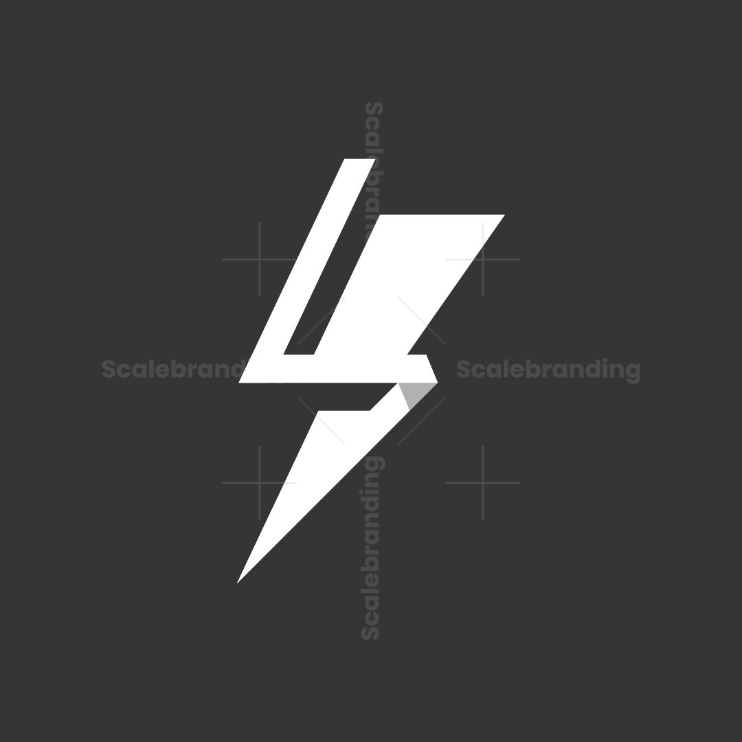 Letter L Lightbolt Logo | Scalebranding