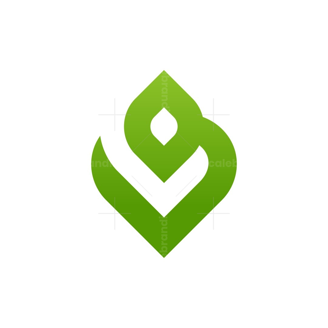 Letter LB Or BL Leaf Simple Logo | Scalebranding