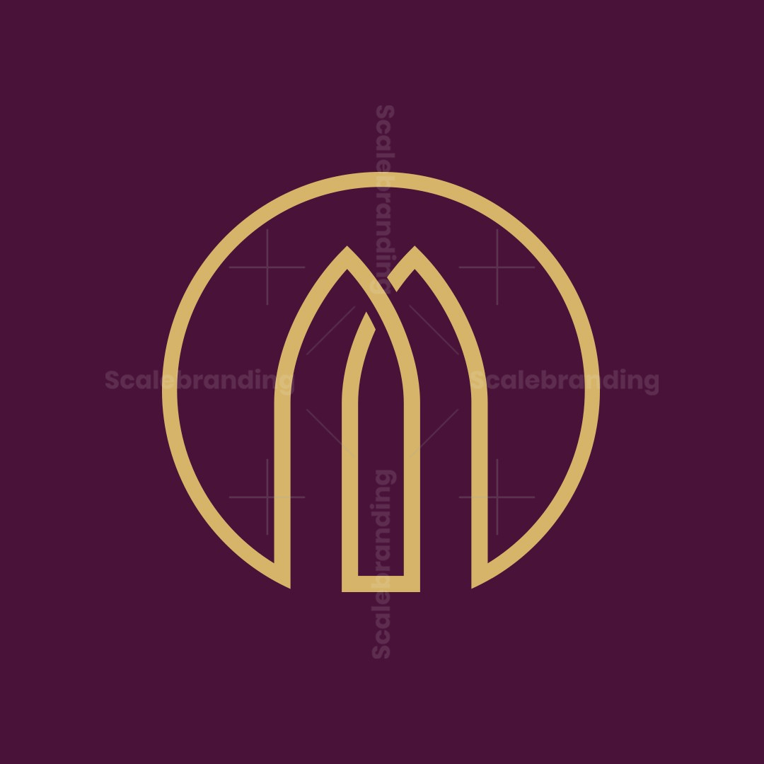 Stylish Letter M Arches Logo | Scalebranding