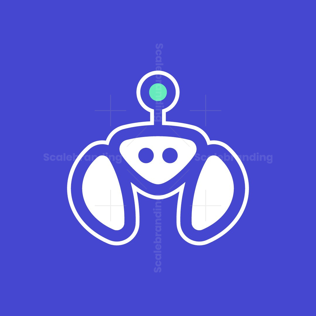 Letter M Bot Logo | Scalebranding