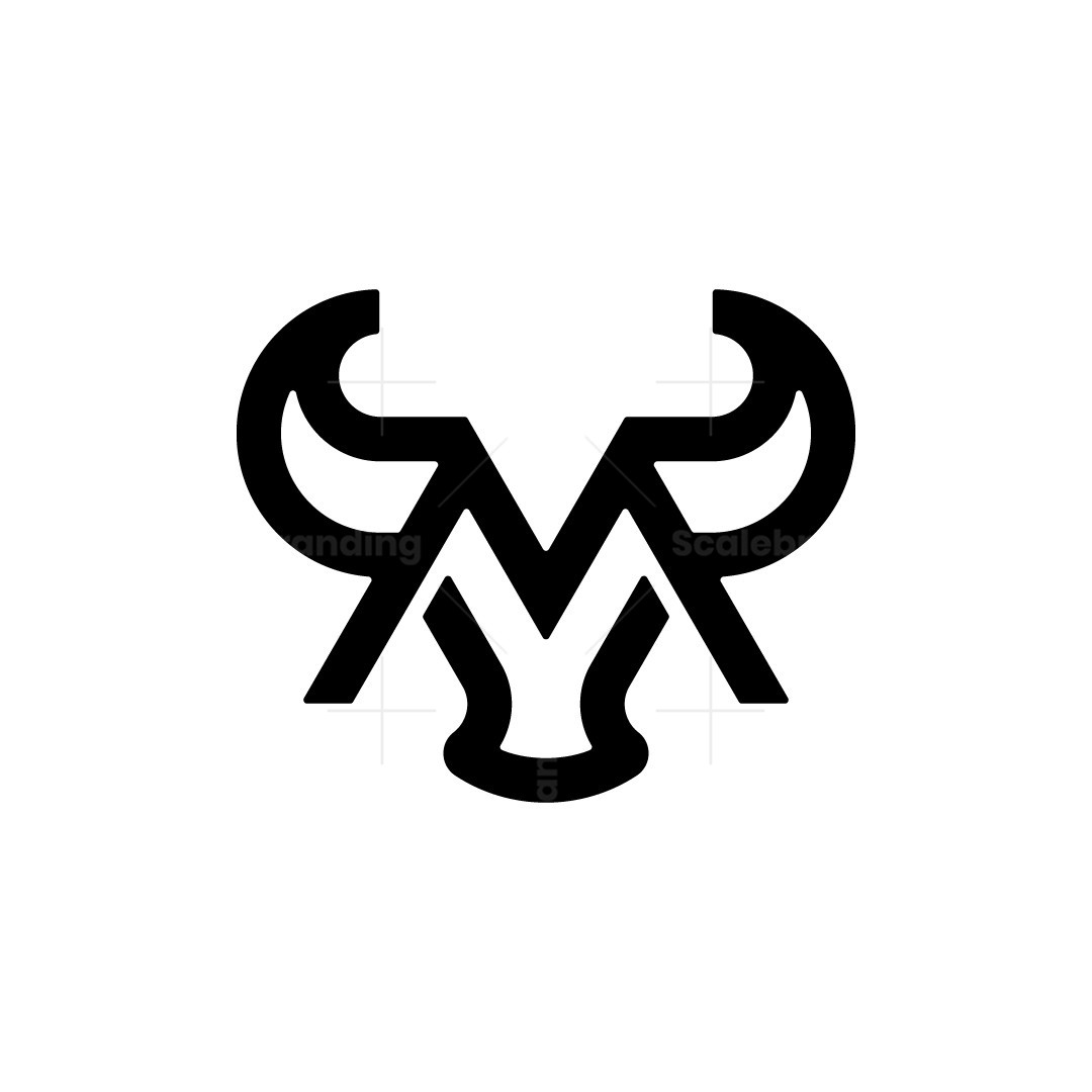 Letter M Bull Logo | Scalebranding