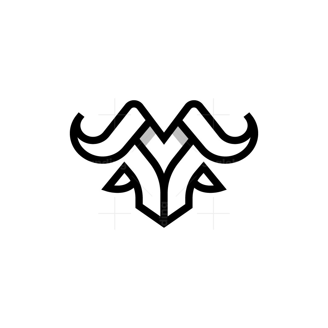 Letter M Bull Logo | Scalebranding