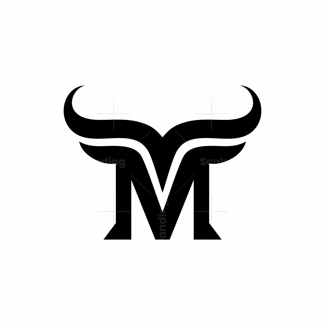 Letter M Bull Logo | Scalebranding