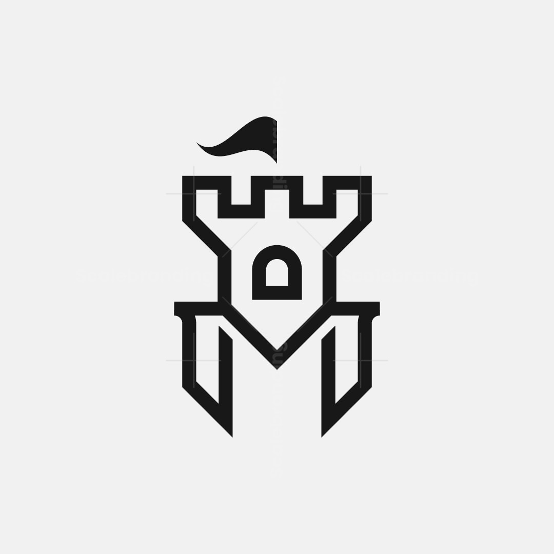 Letter M Castle Logo | Scalebranding