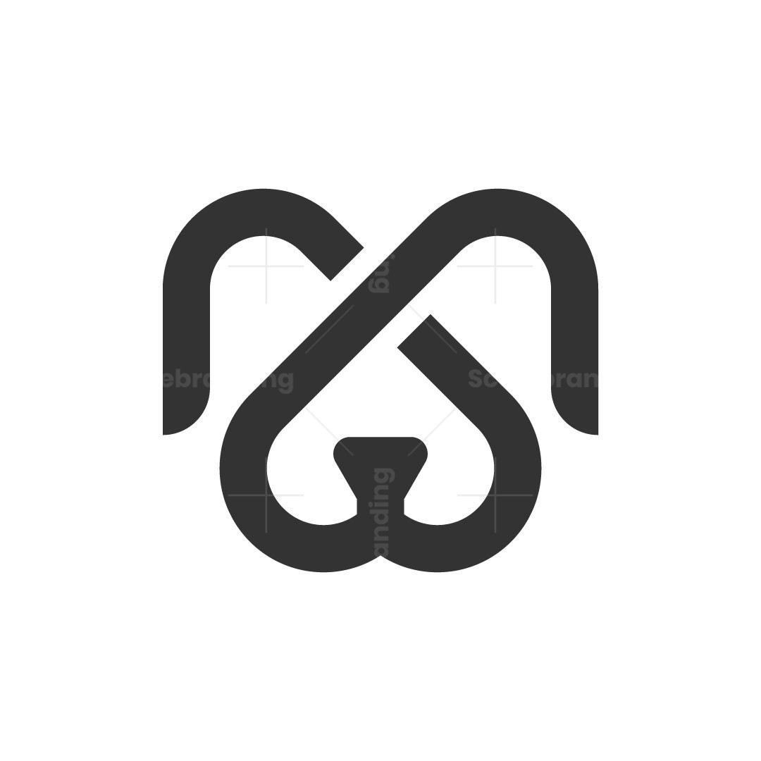 Letter M dog Logo | Scalebranding