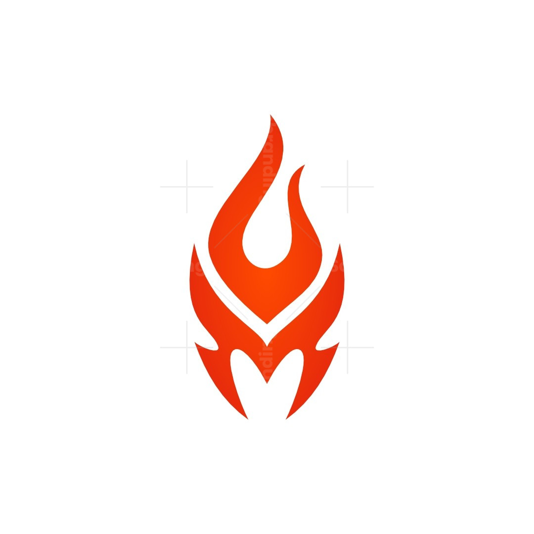 letter M fire logo | Scalebranding