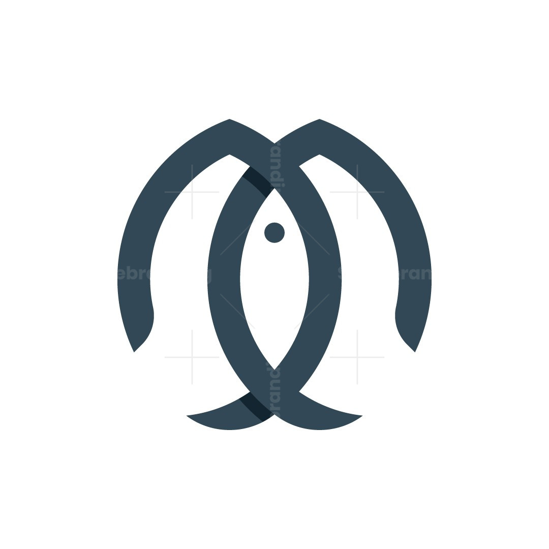 Letter M Fish Logo | Scalebranding