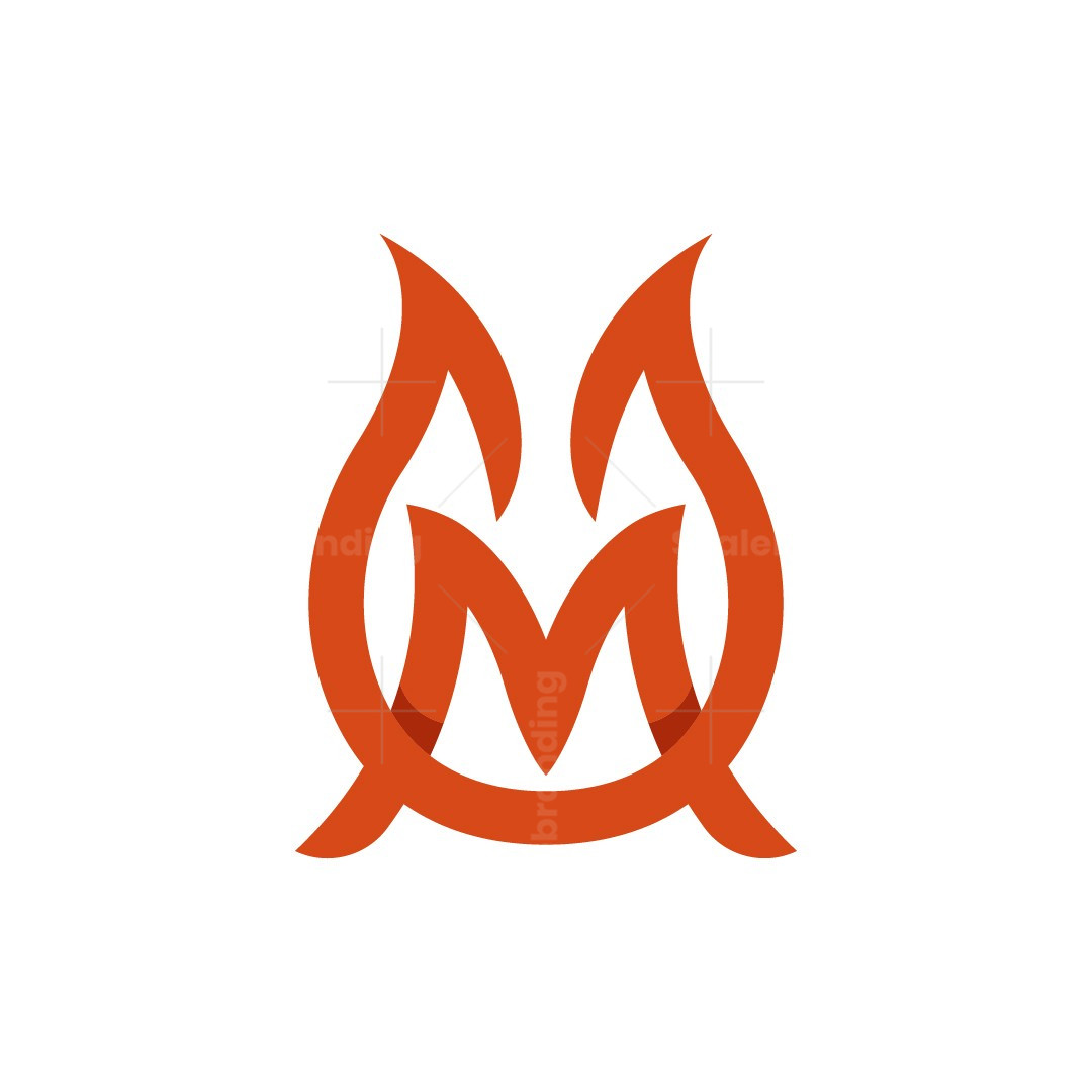 Letter M Flame Logo | Scalebranding
