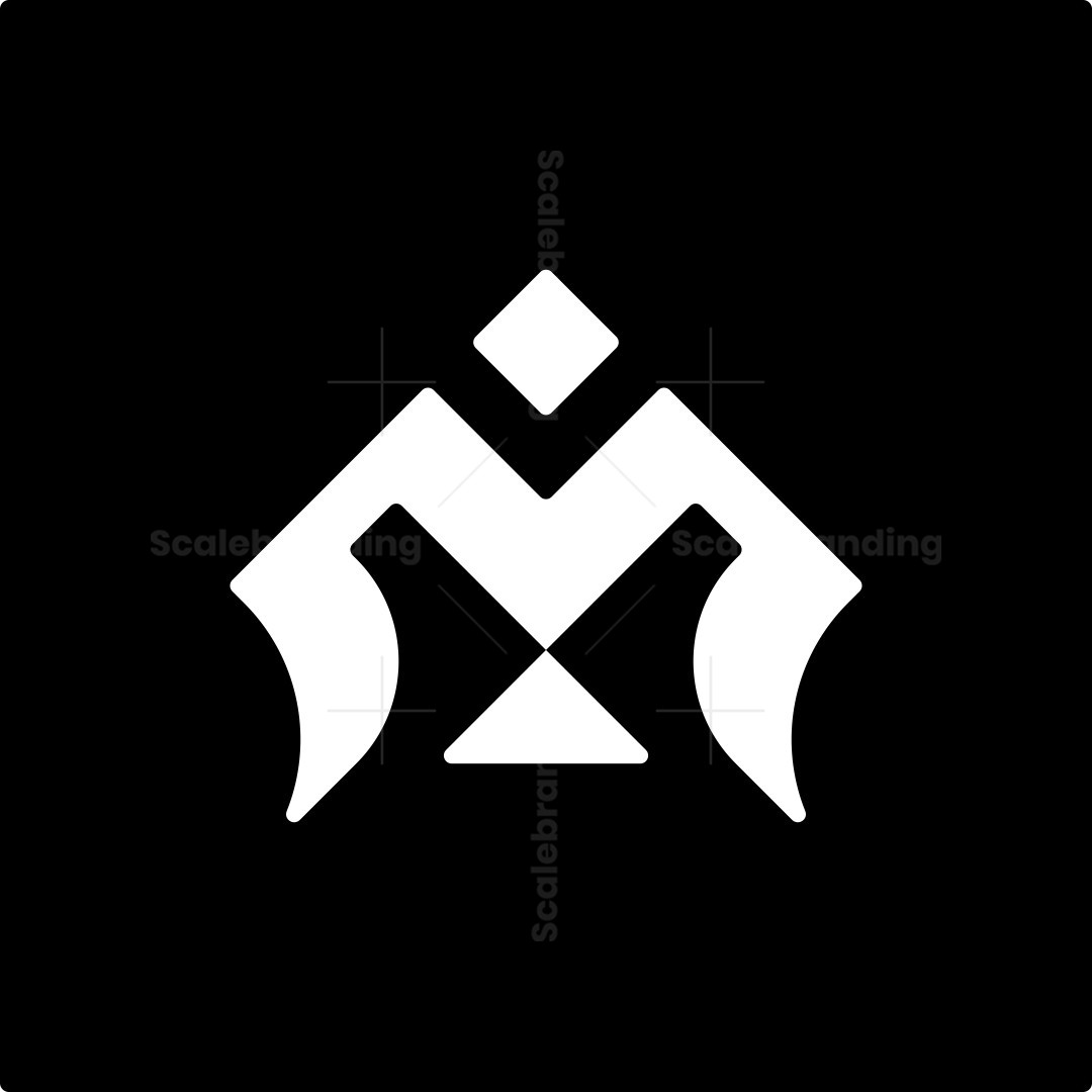 Letter M Flying Bird Logo | Scalebranding