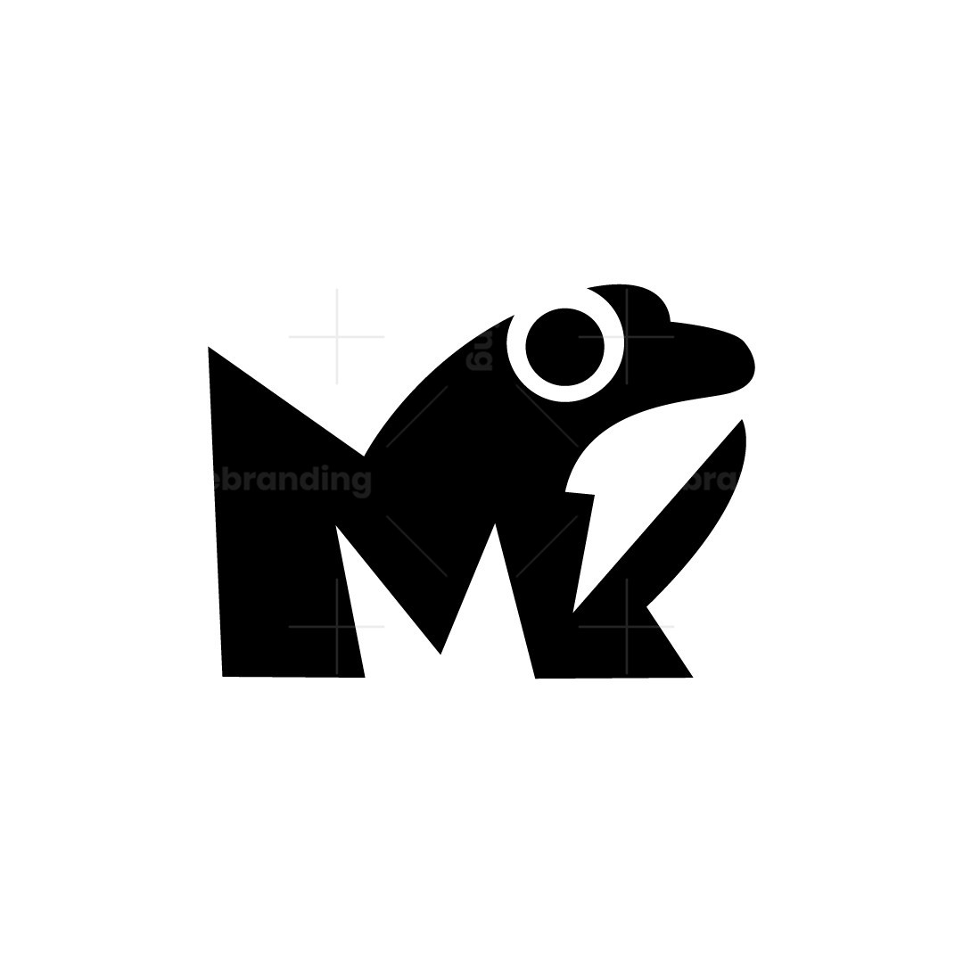 Letter M Frog Monogram Typography Logo | Scalebranding