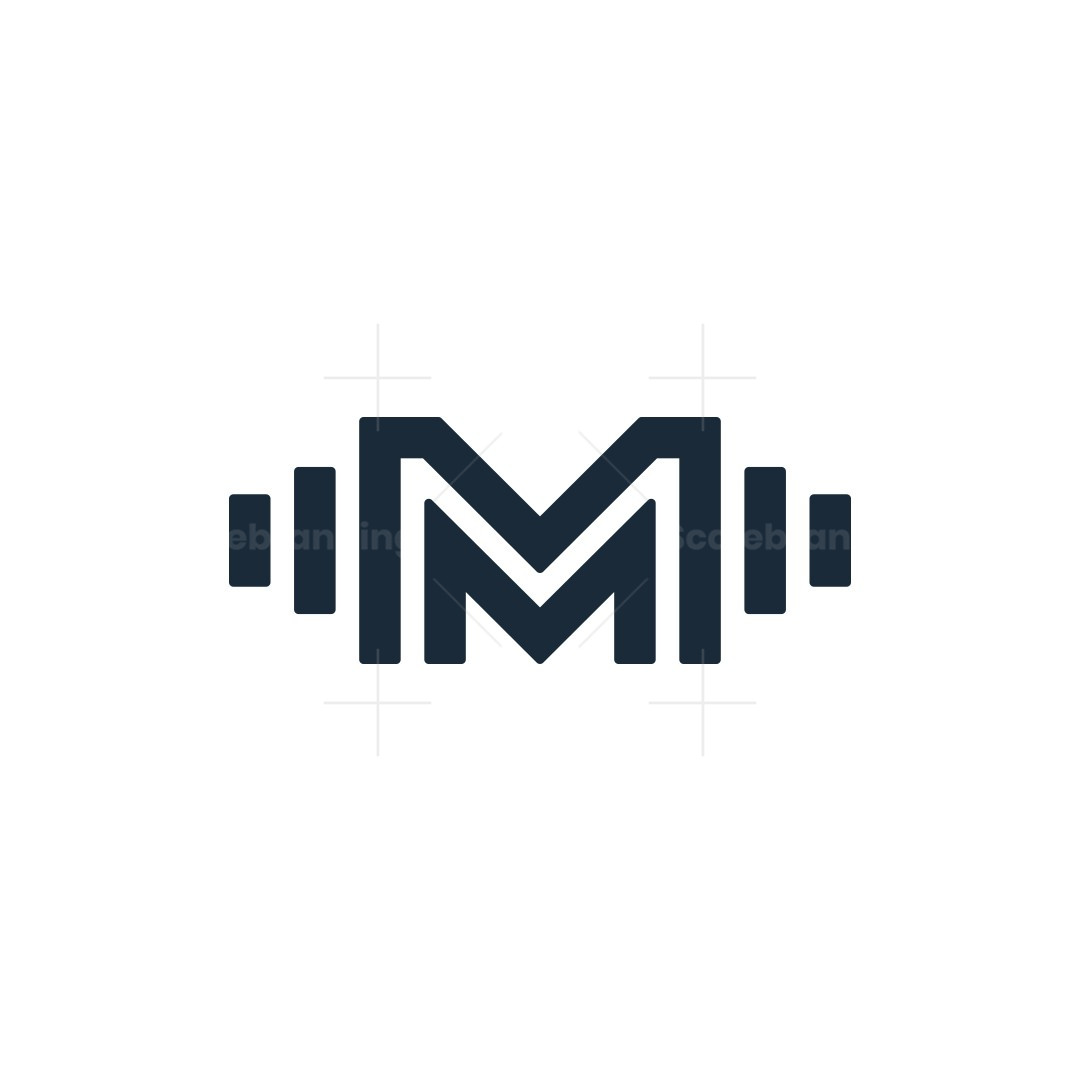 Letter M Gym Logo | Scalebranding