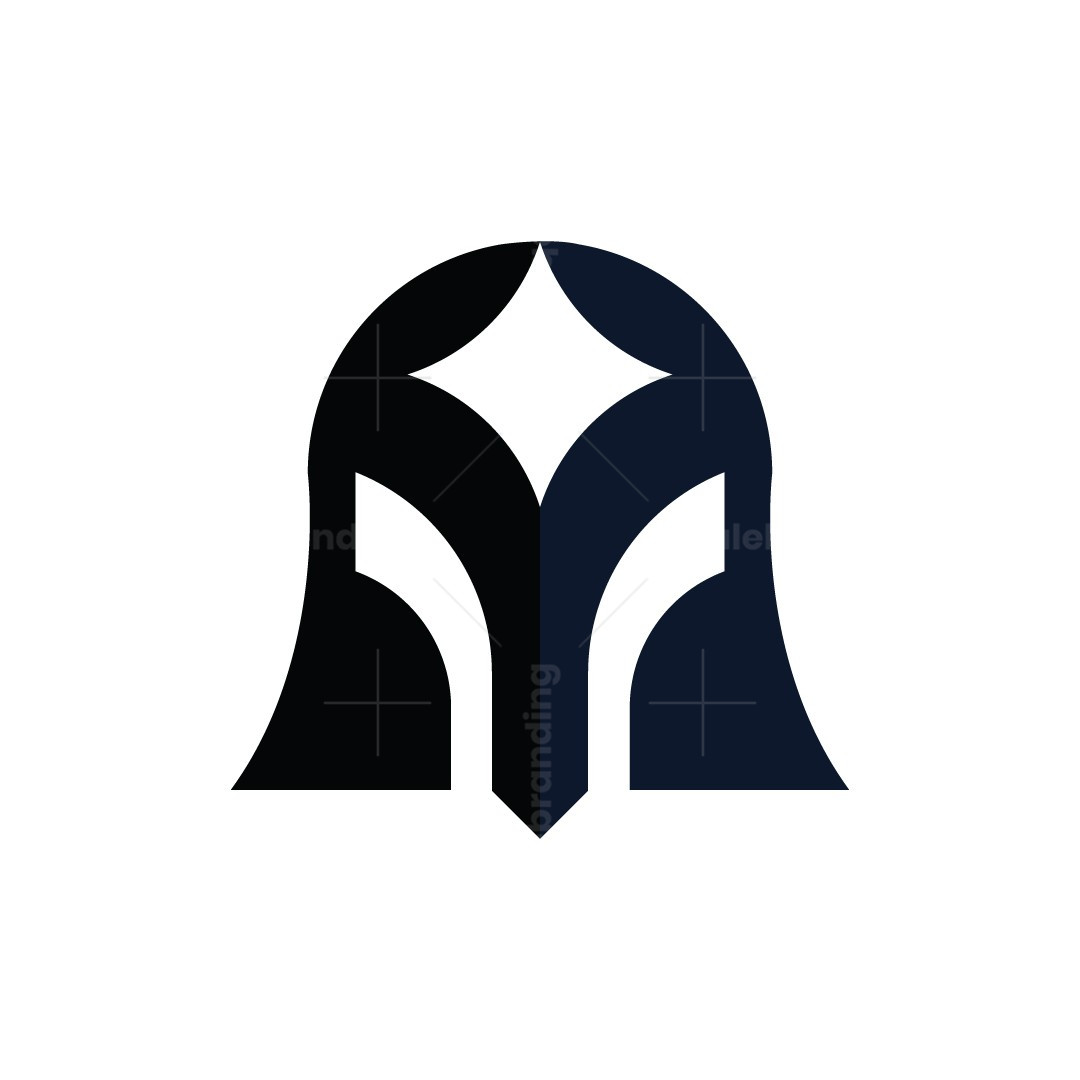 Letter M Helmet Knight Logo | Scalebranding