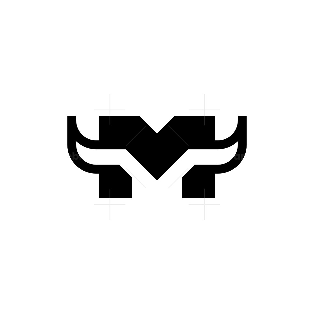 Letter M Horned Logo | Scalebranding