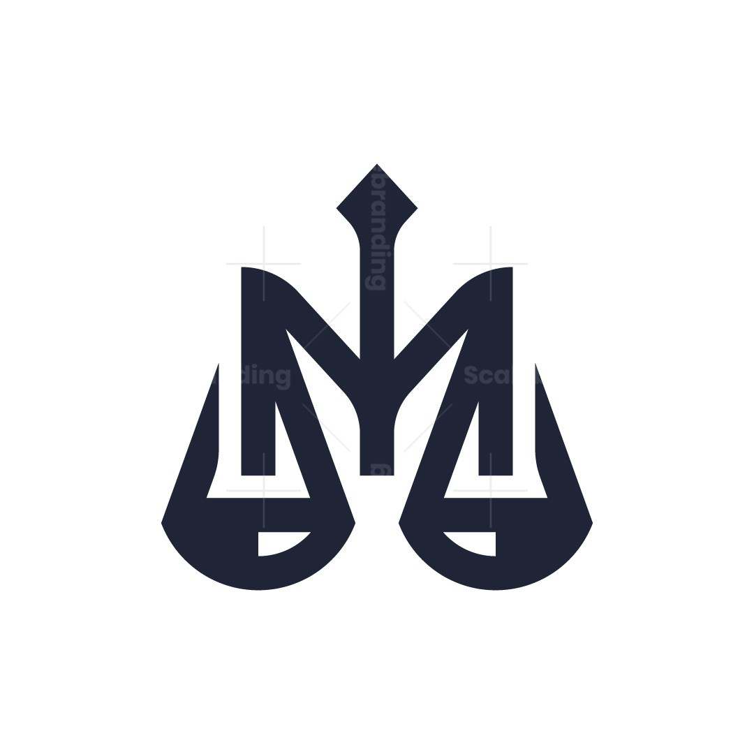 Letter M Justice Logo | Scalebranding