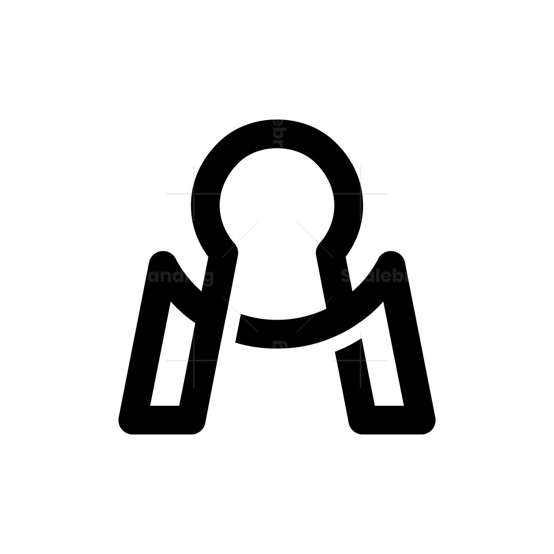 Letter M Keyhole Logo | Scalebranding