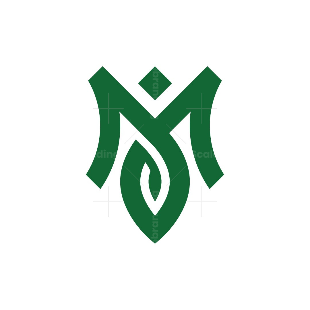 Letter M Leaf Logo | Scalebranding