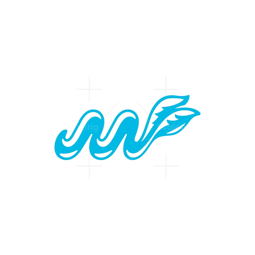 Letter M Mermaid Logo | Scalebranding