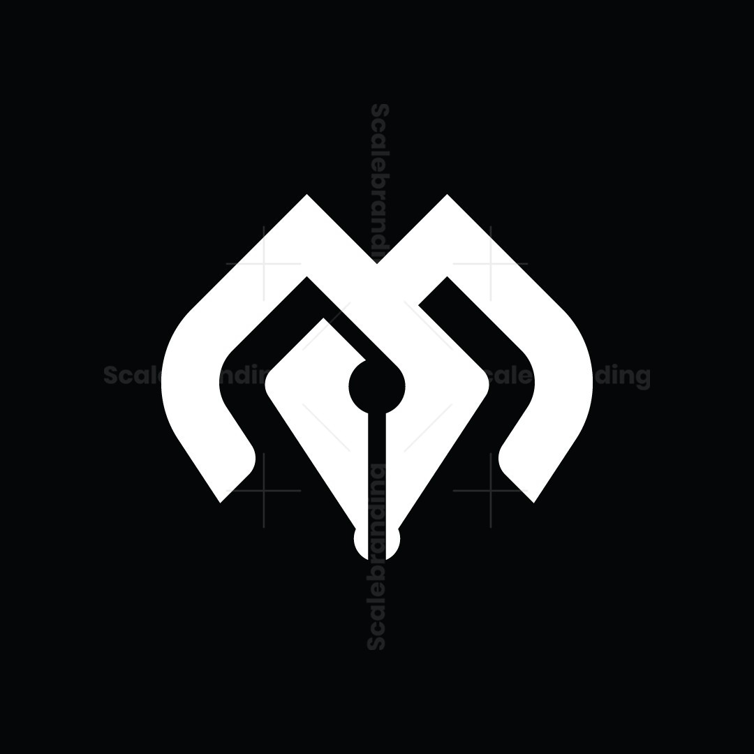 Letter M Or W Writing Logo | Scalebranding