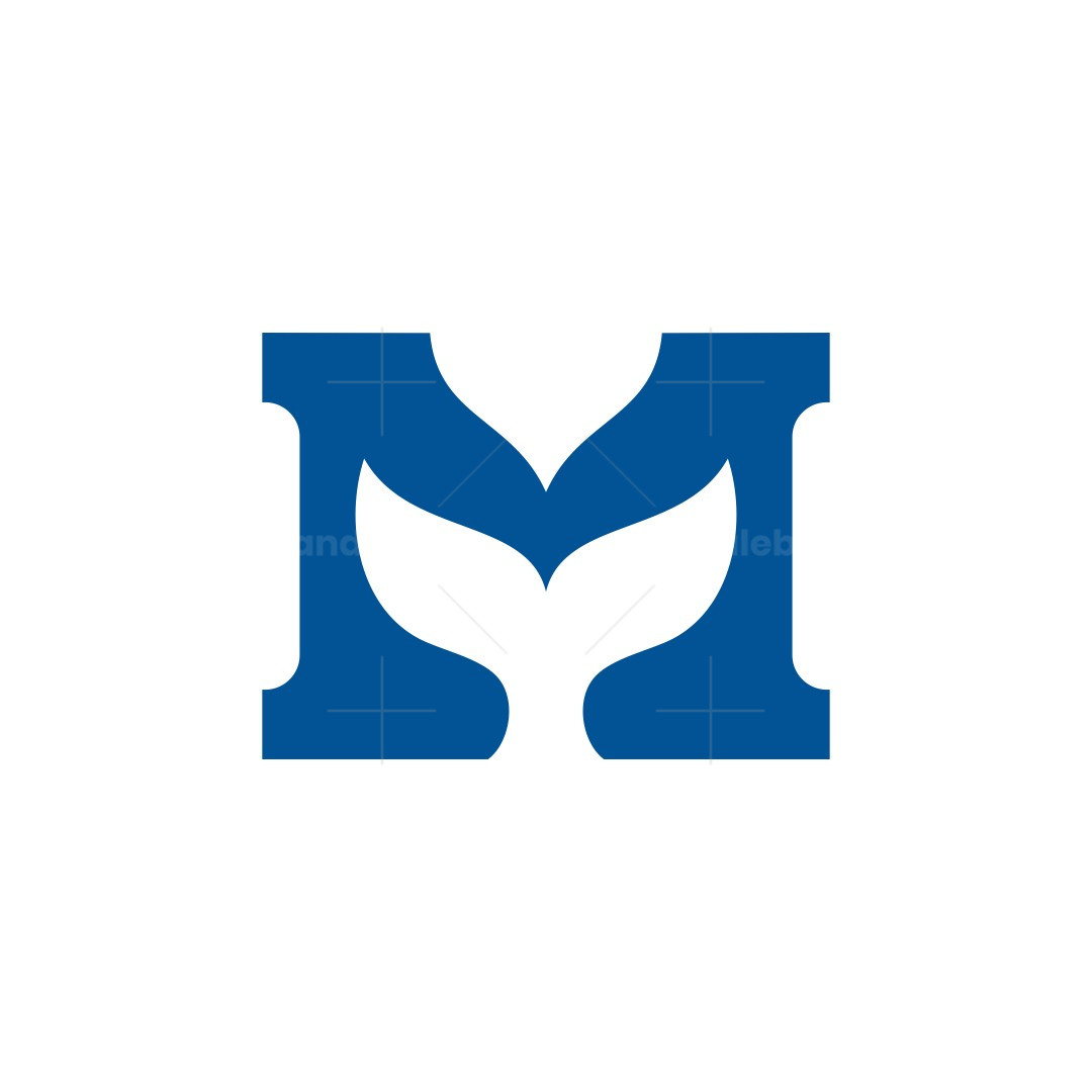 Letter M Shark Tail Logo | Scalebranding