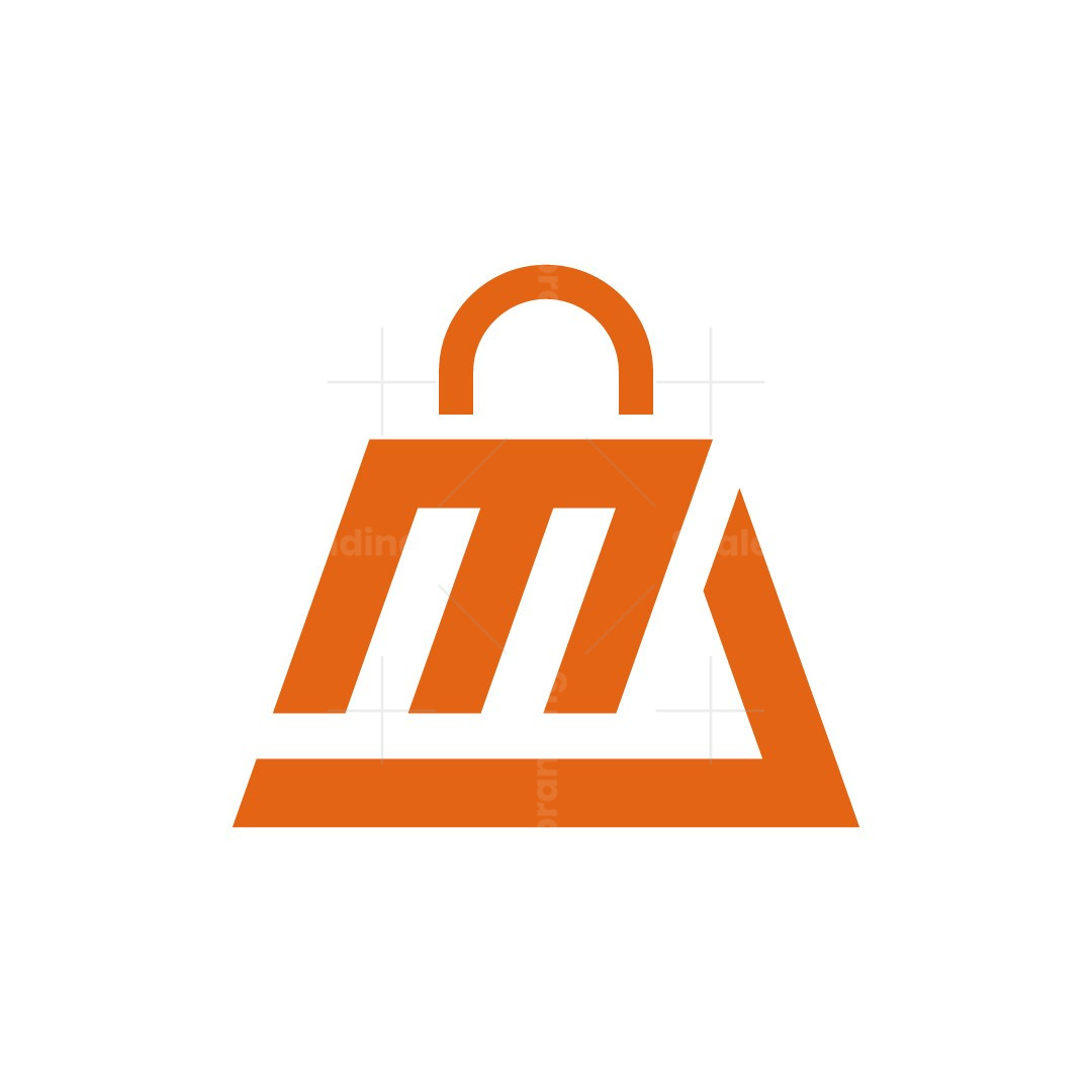 Letter M Shopping Bag Logo | Scalebranding
