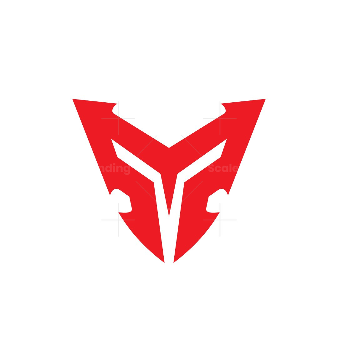 Letter M Spartan/Greek Helmet Esports Logo Design | Scalebranding