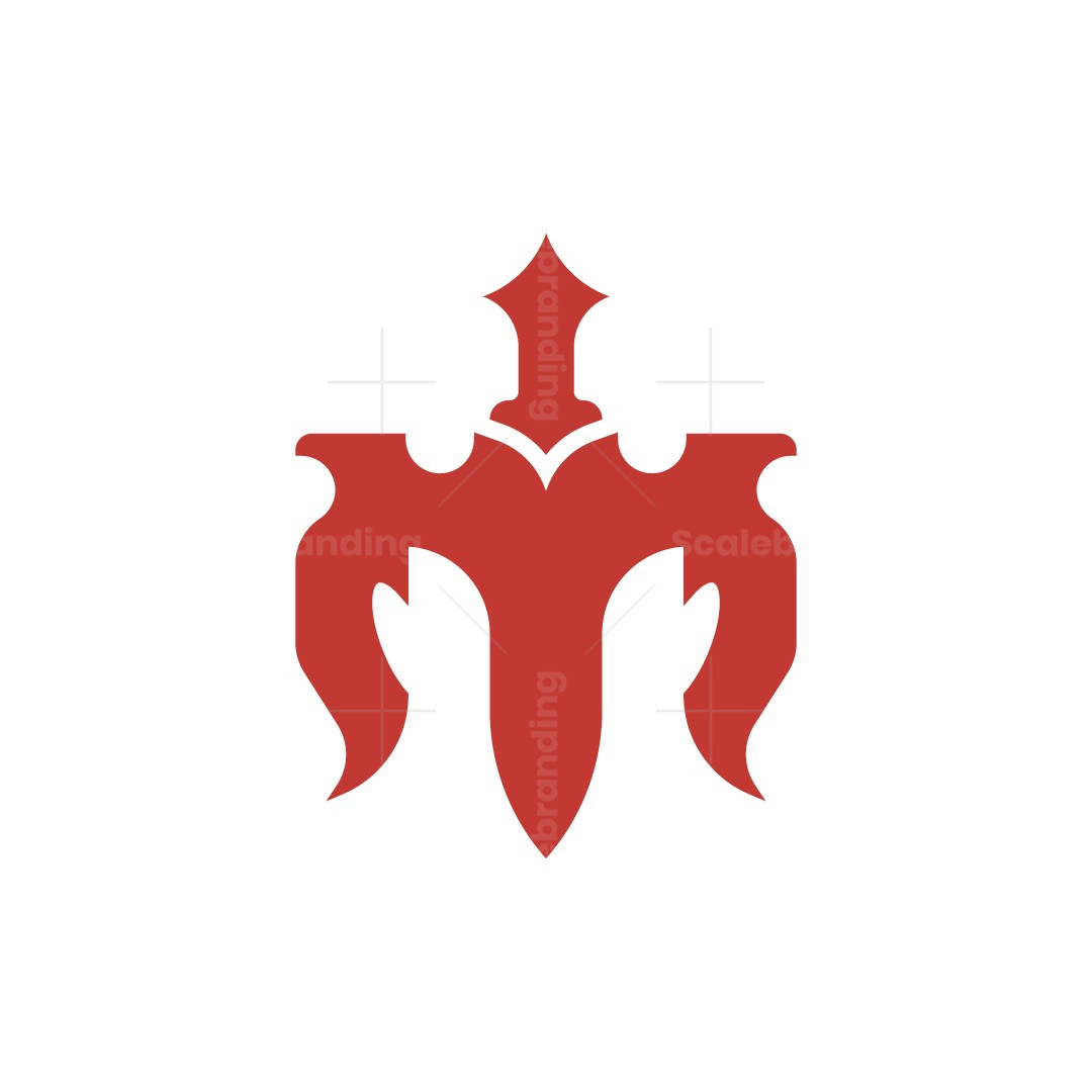 Letter M Sword Logo | Scalebranding