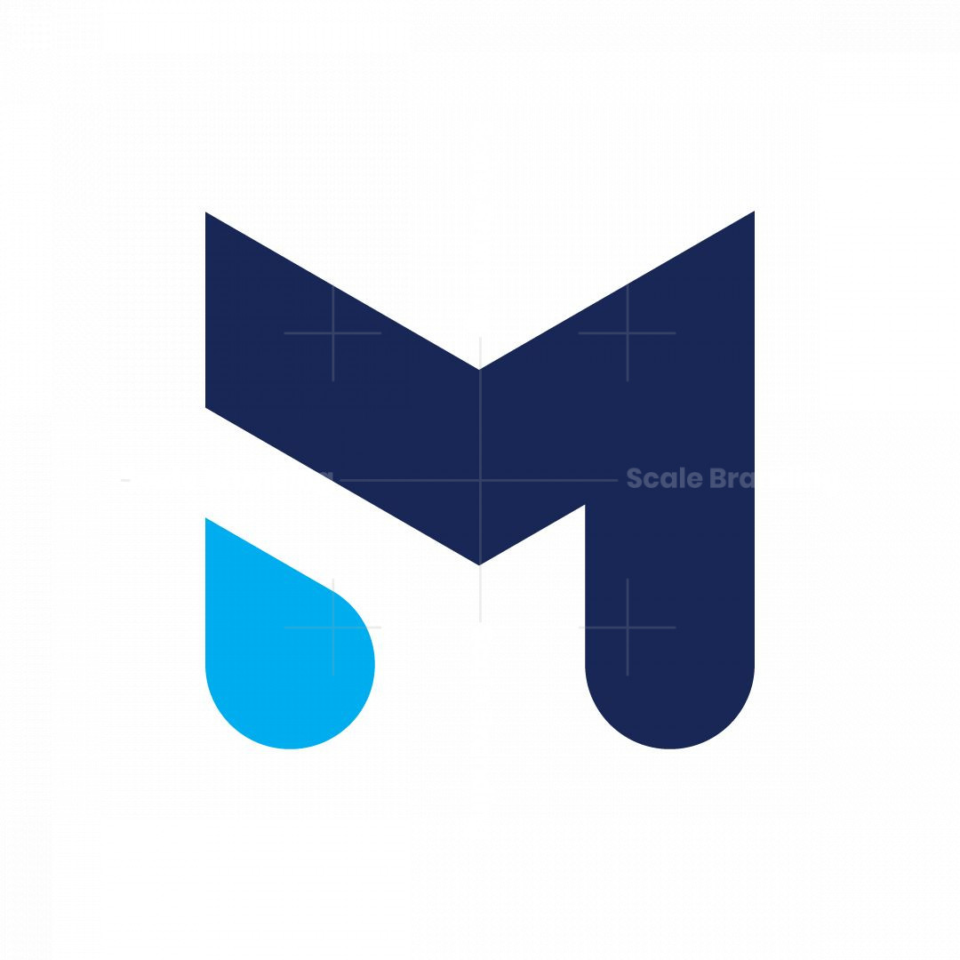 Letter M Water Drop Logo | Scalebranding