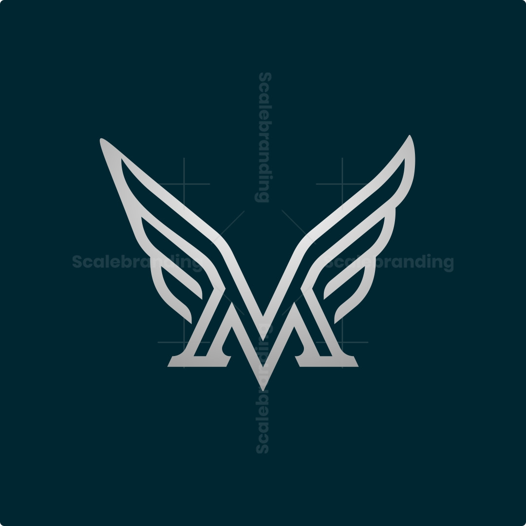 Letter M Wing Logo | Scalebranding