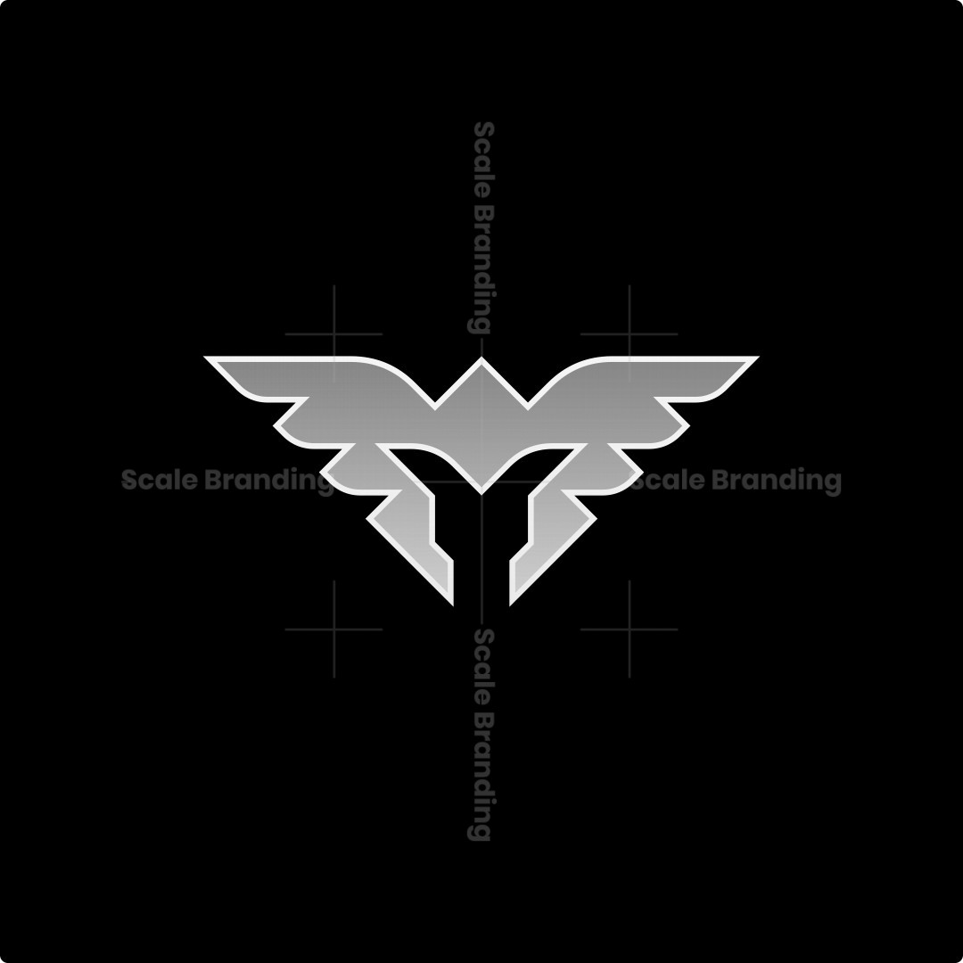 Letter M Wing Logo | Scalebranding