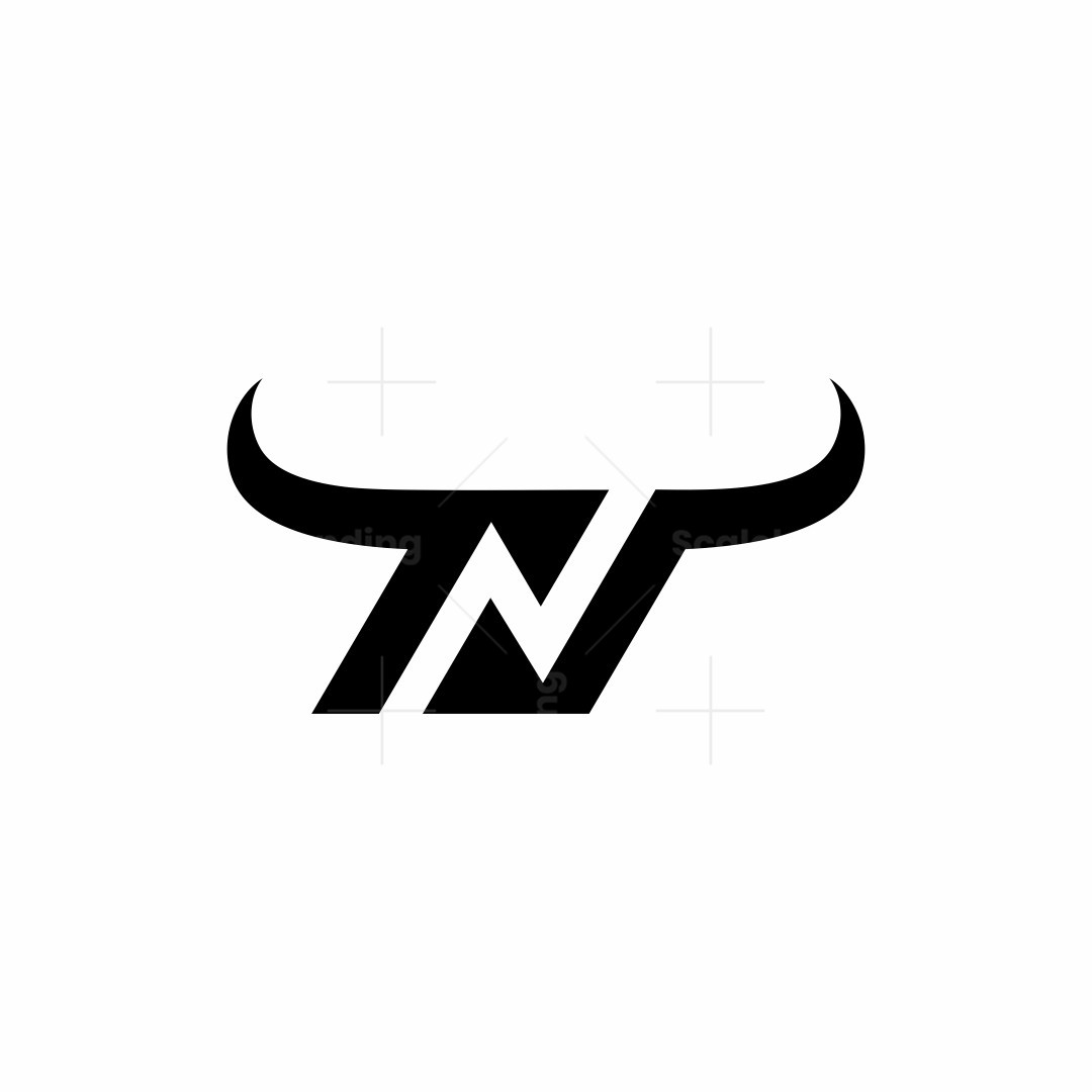Letter N Bull Logo | Scalebranding