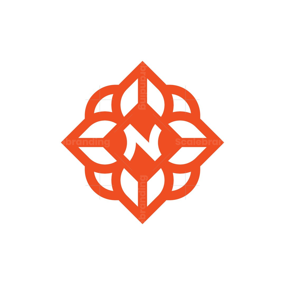 Letter N Flower Logo | Scalebranding