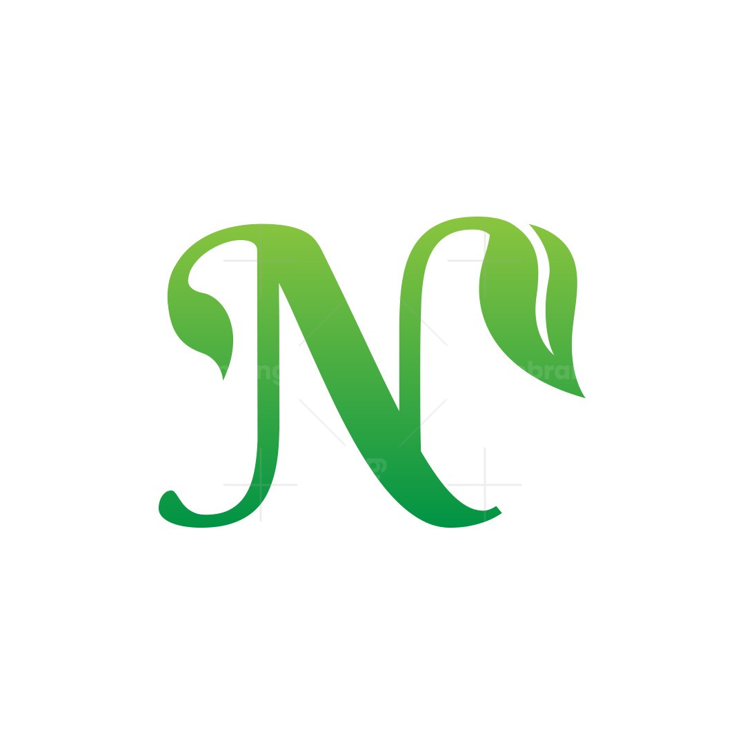 Letter N Nature Leaf Logo | Scalebranding
