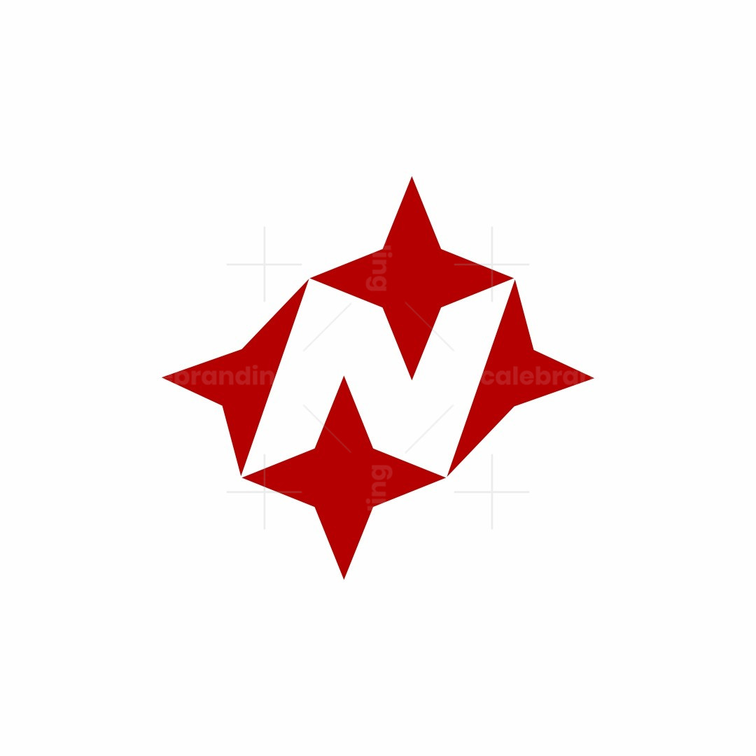 Letter N Ninja Shuriken Logo | Scalebranding