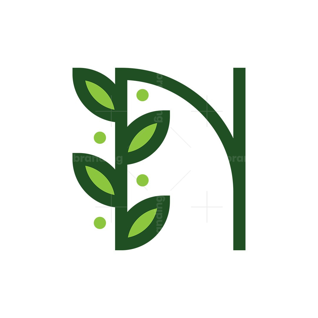 Letter N Plant Logo | Scalebranding