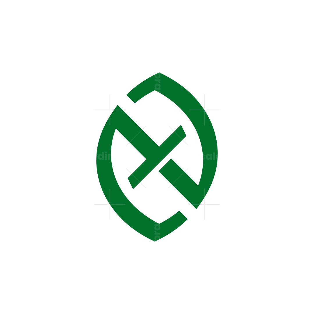 Letter NX Leaf Logo | Scalebranding