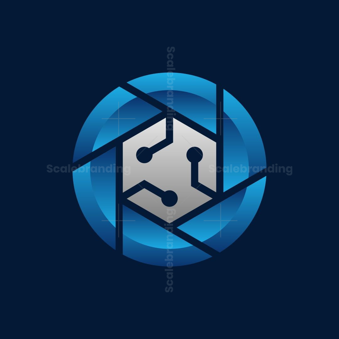 Letter O Dot Tech Logo | Scalebranding