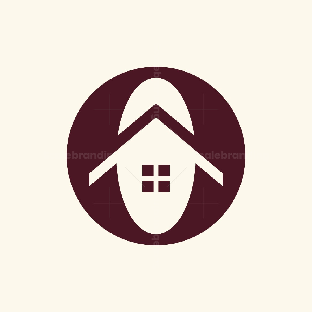 Letter O Home Monogram Logo | Scalebranding