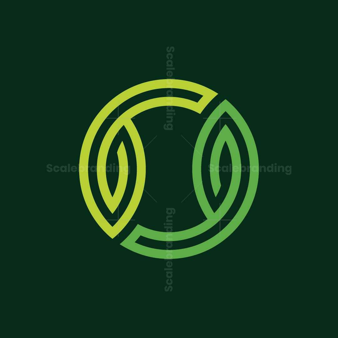 Letter O Leaf Logo | Scalebranding