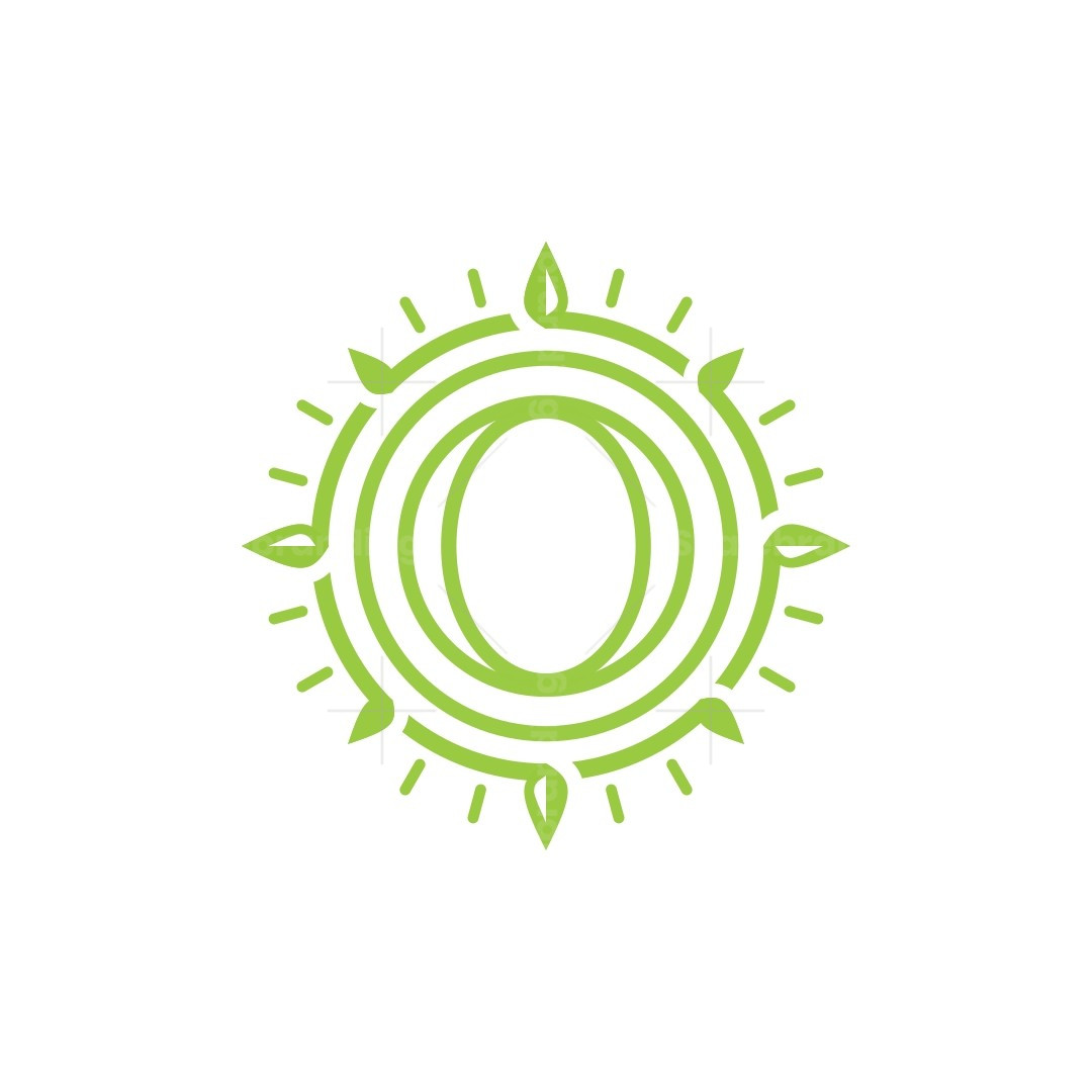 Letter O nature Compass Logo | Scalebranding