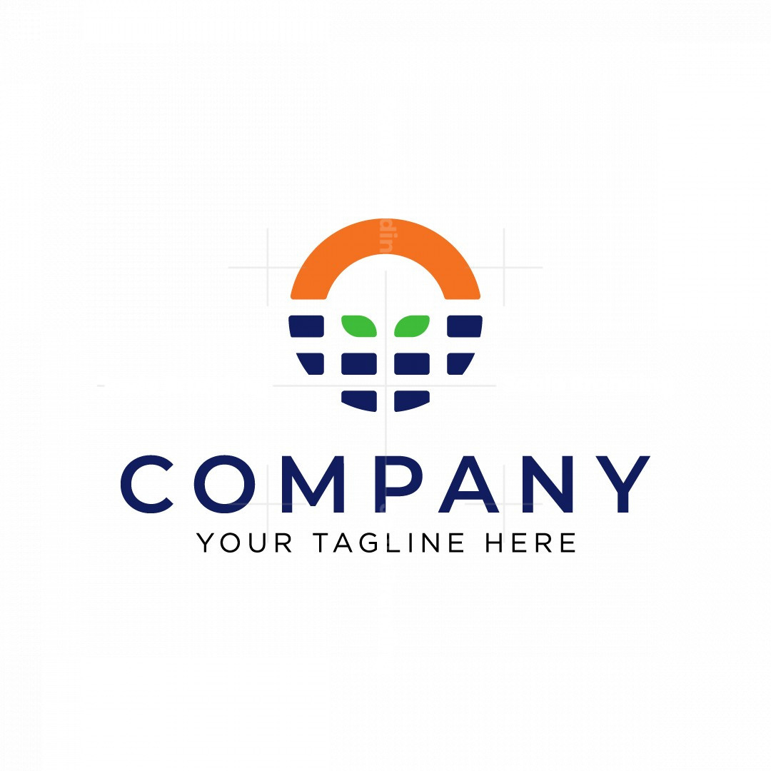 Letter O Solar Panel Logo | Scalebranding
