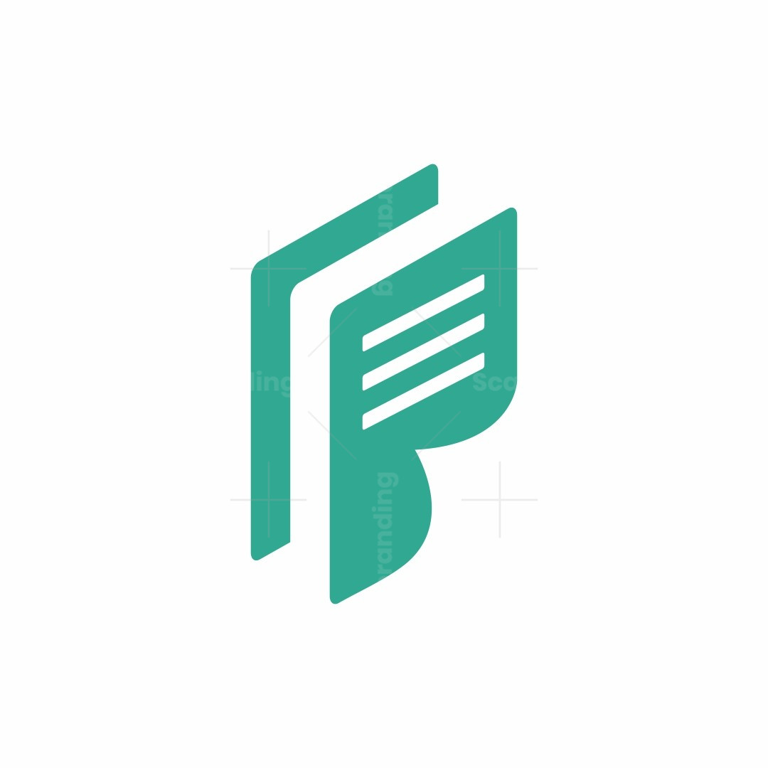 Letter P and Book Logo Combination | Scalebranding