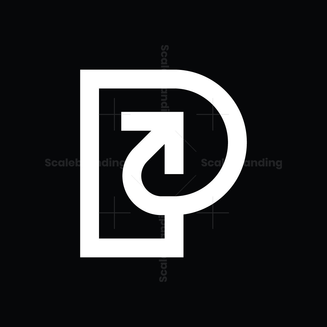 Letter P Arrow Logo | Scalebranding