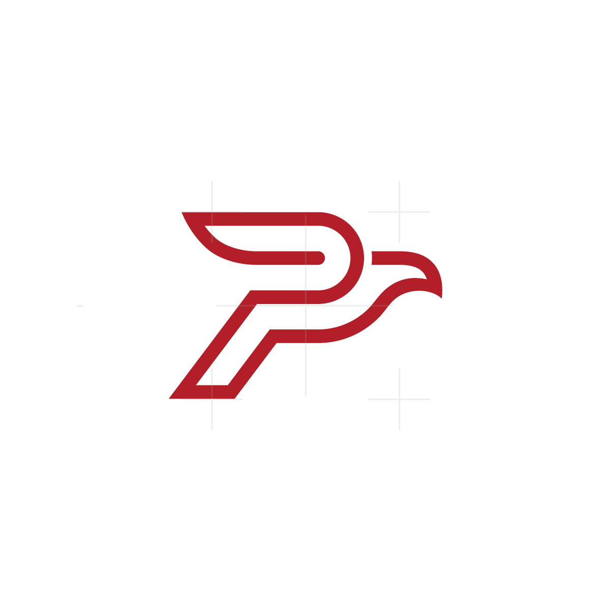 Letter P Bird Logo | Scalebranding