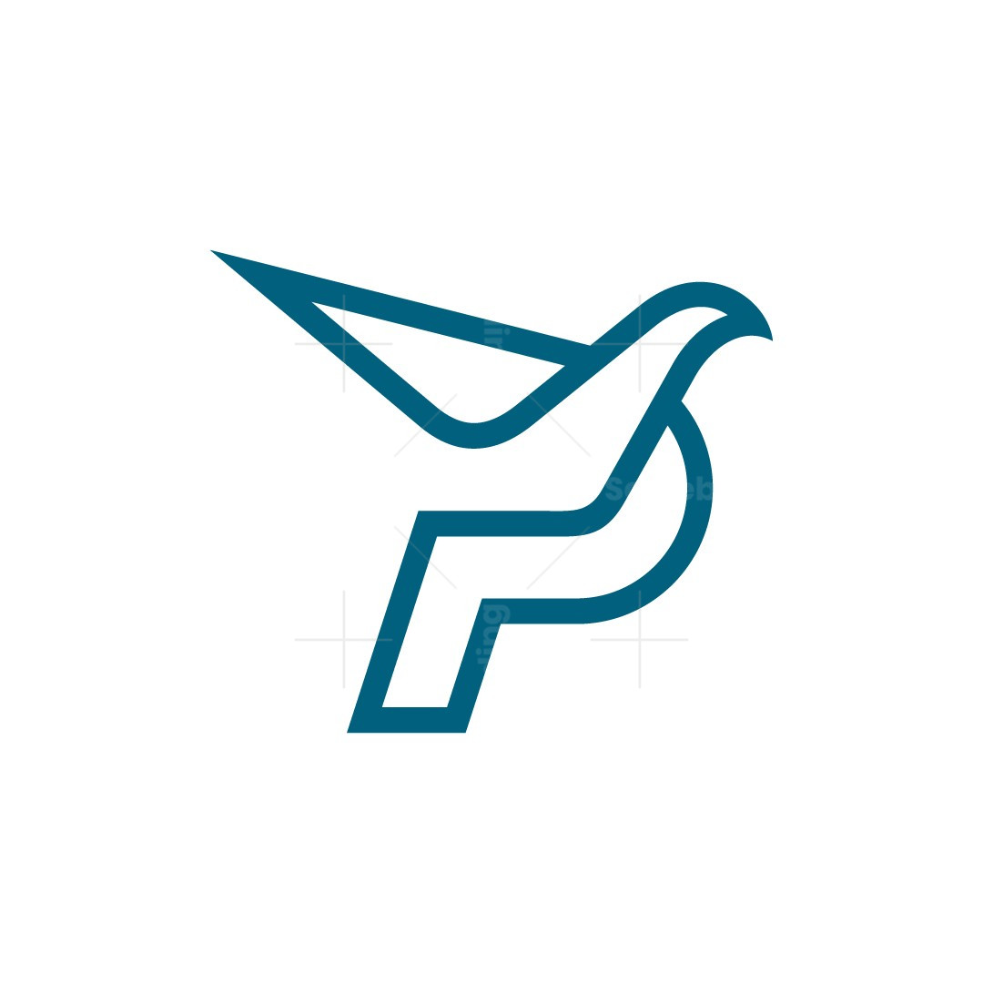 Letter P Bird Logo | Scalebranding