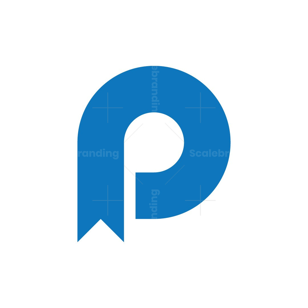 Letter P Bookmark Logo | Scalebranding