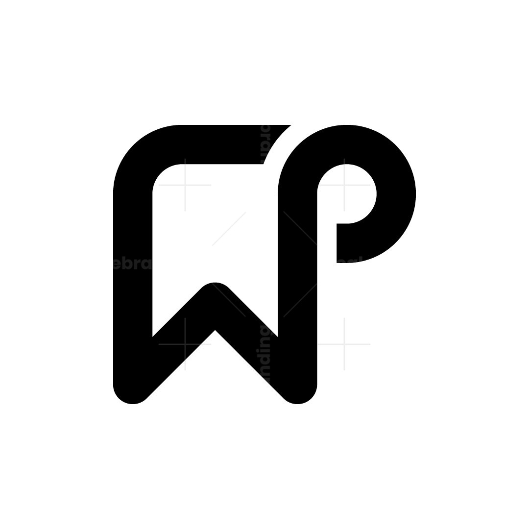 Letter P Bookmark Logo | Scalebranding