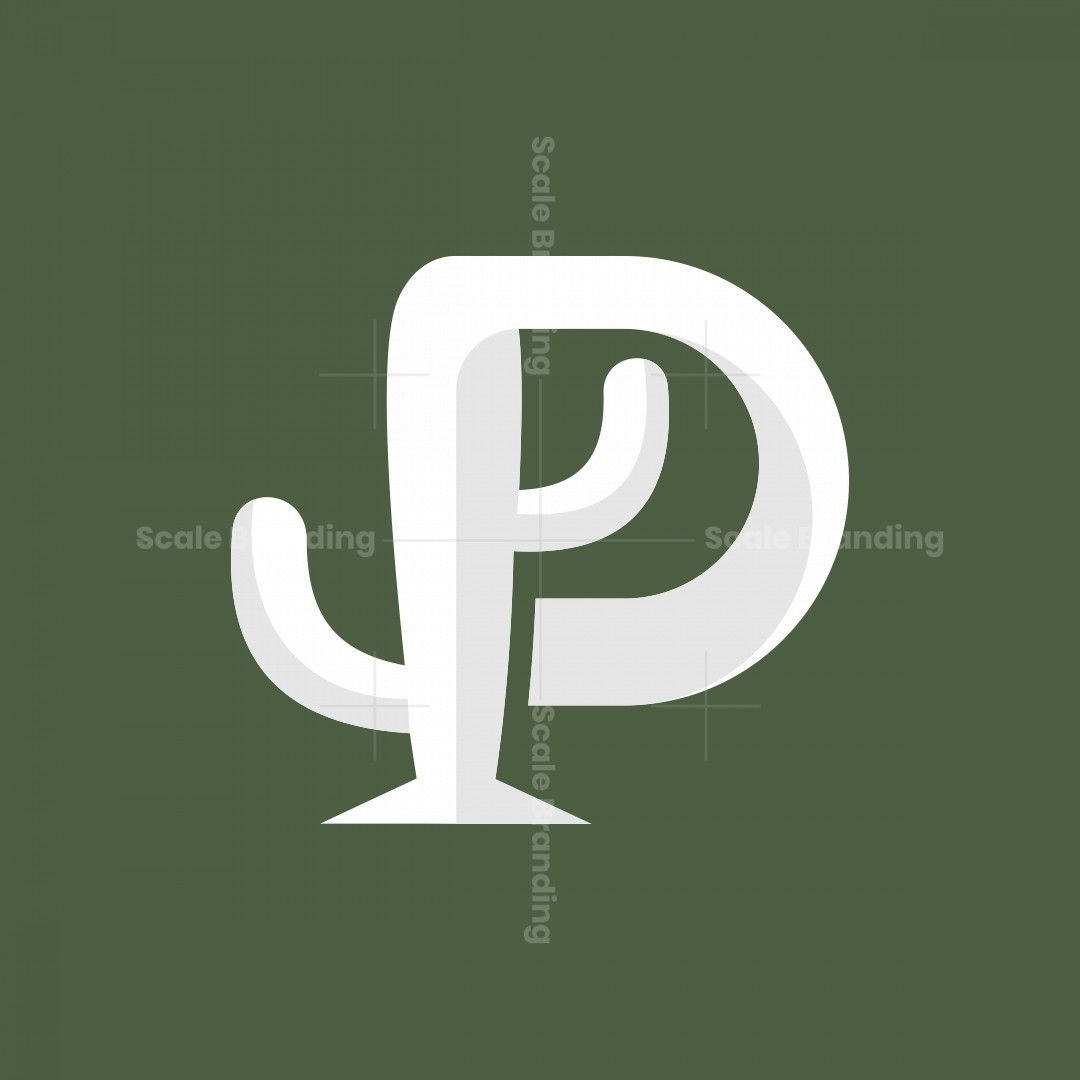 Letter P Cactus Logo | Scalebranding