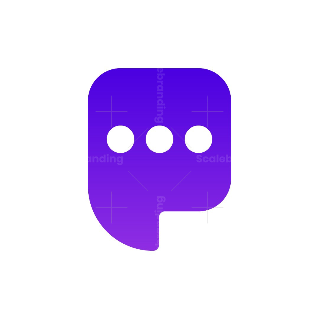 Letter P B D Q Chat Logo | Scalebranding