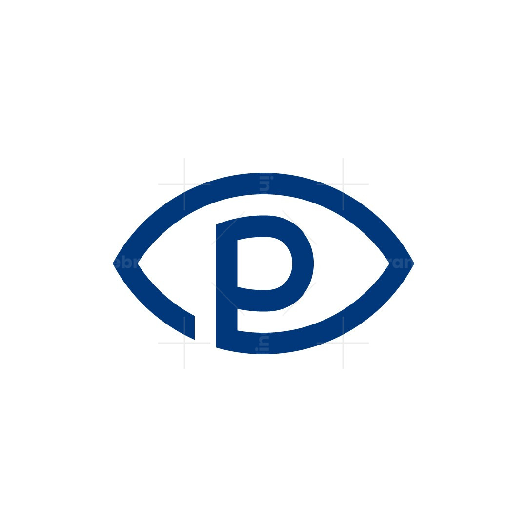 Letter P, D, Q or B Eye Logo | Scalebranding